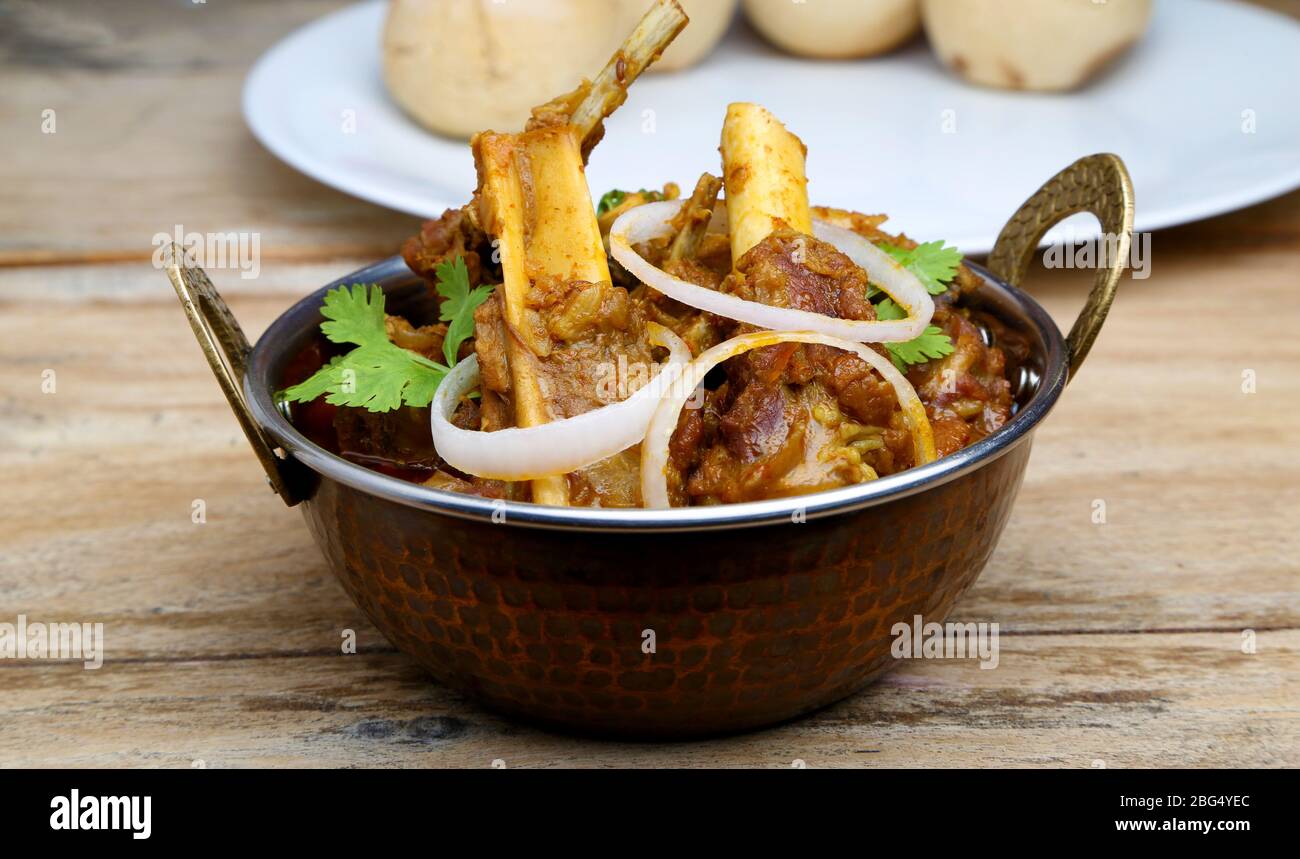 Indian style meat dish or mutton curry Stock Photo - Alamy