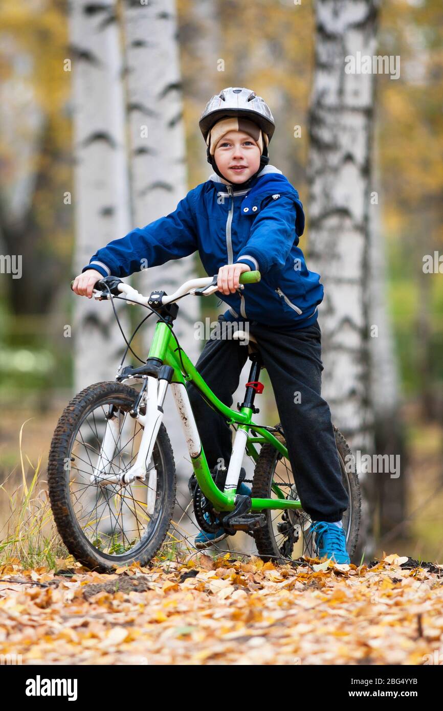 Kid fall bike hi-res stock photography and images - Alamy