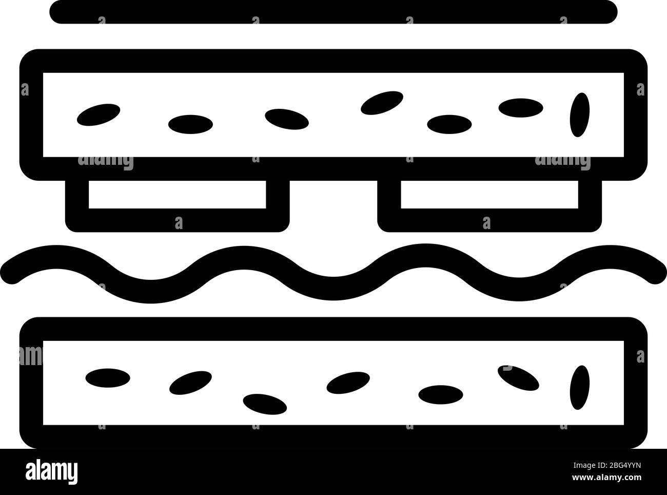 Sandwich lunch icon, outline style Stock Vector Image & Art - Alamy