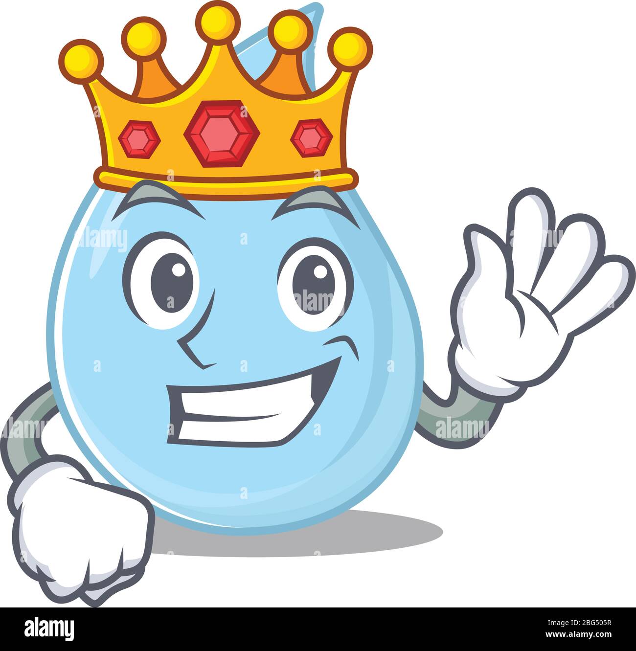 A Wise King of raindrop mascot design style Stock Vector Image & Art ...