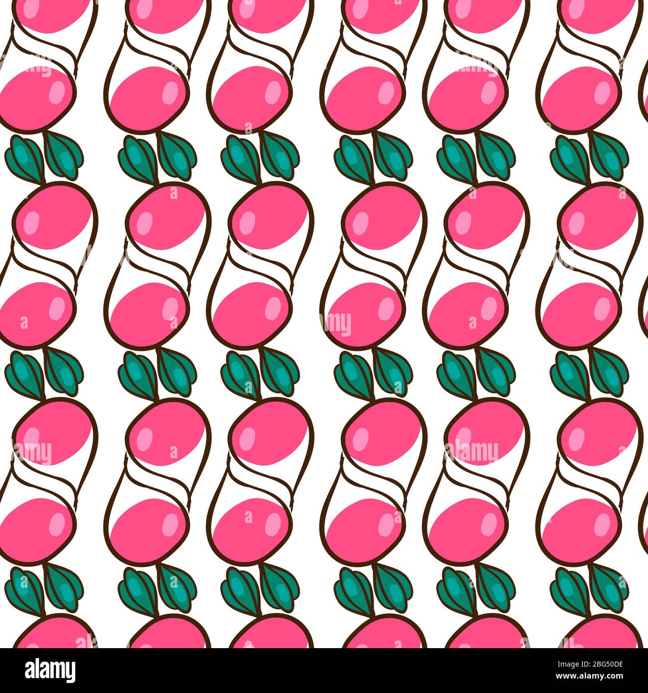 Radish wallpaper, illustration, vector on white background Stock Vector ...