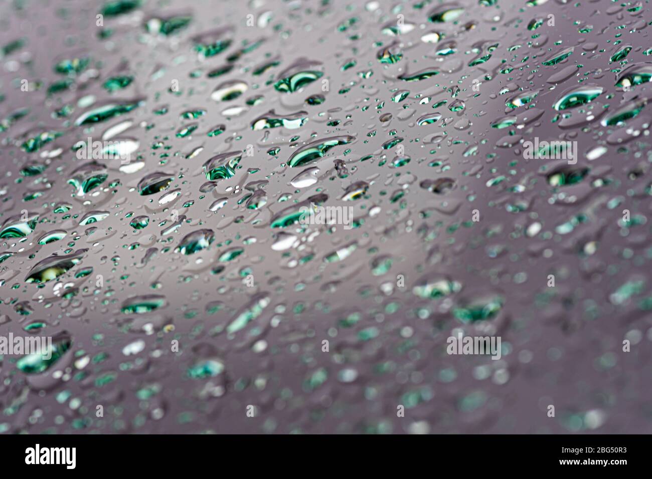 Rain on a car windshield Stock Photo - Alamy