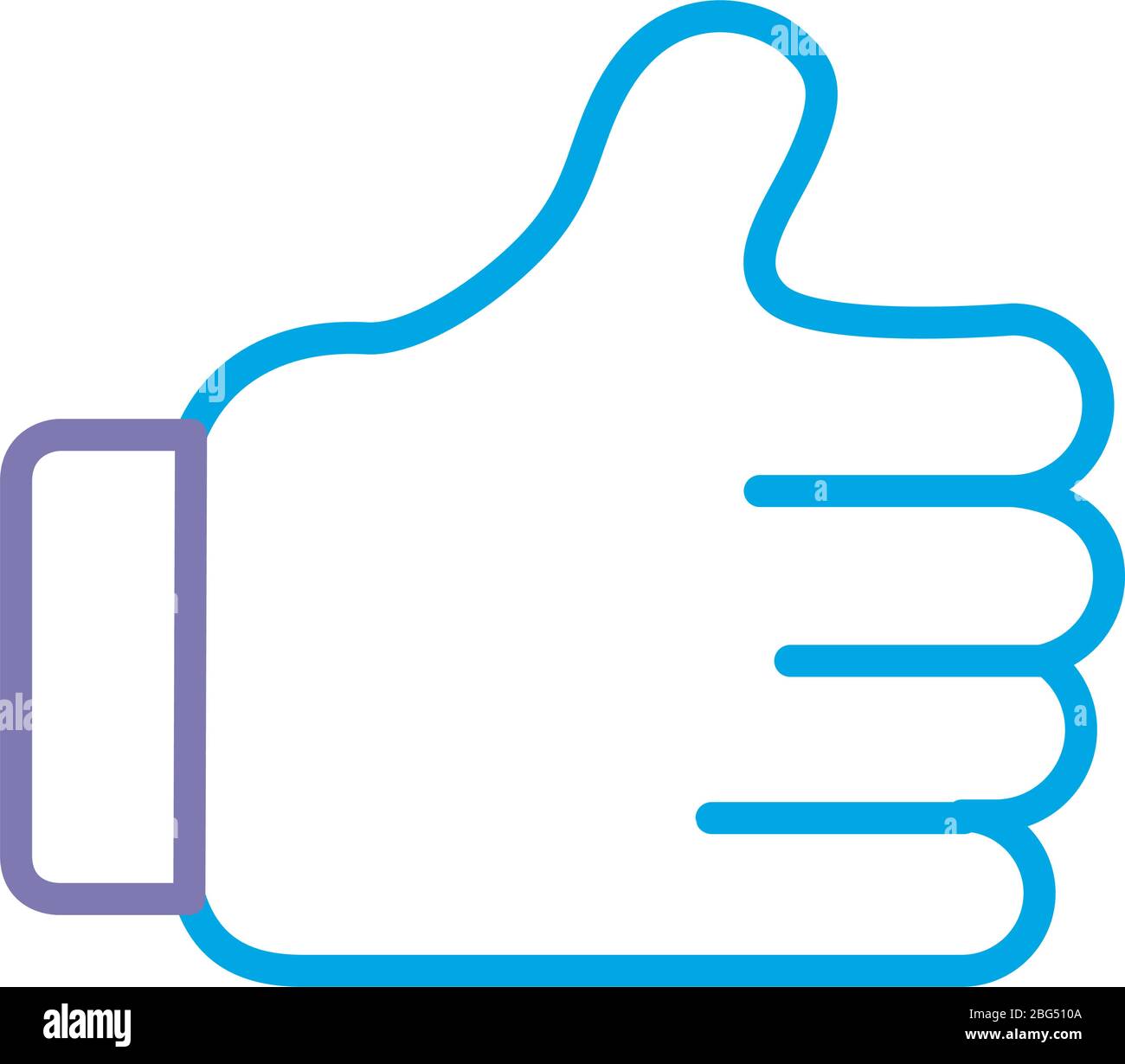 hand human like solidarity line style Stock Vector Image & Art - Alamy