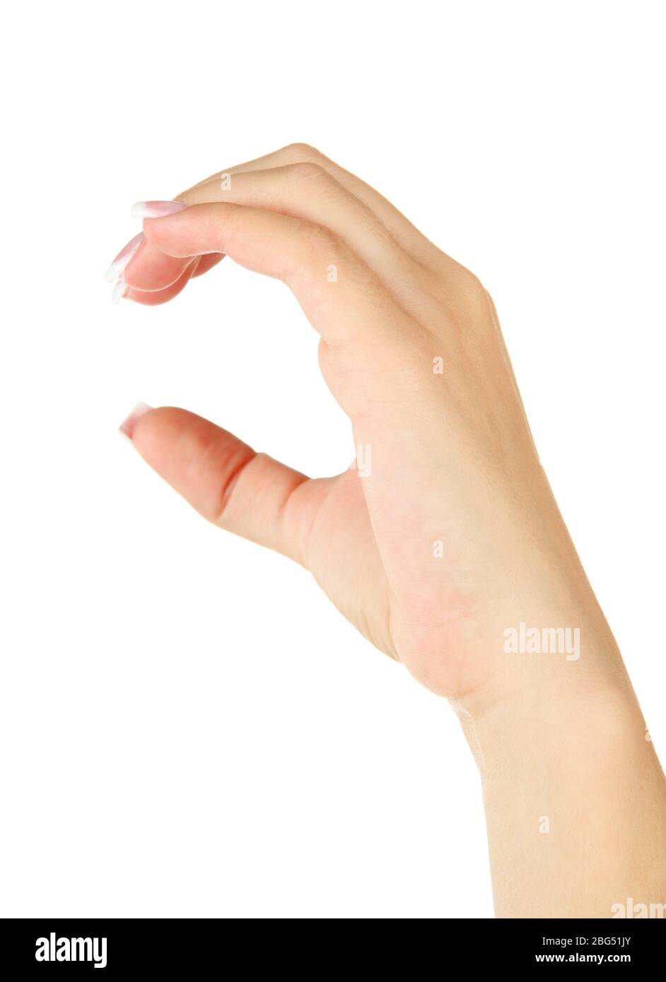 Finger Spelling the Alphabet in American Sign Language (ASL). Letter C ...