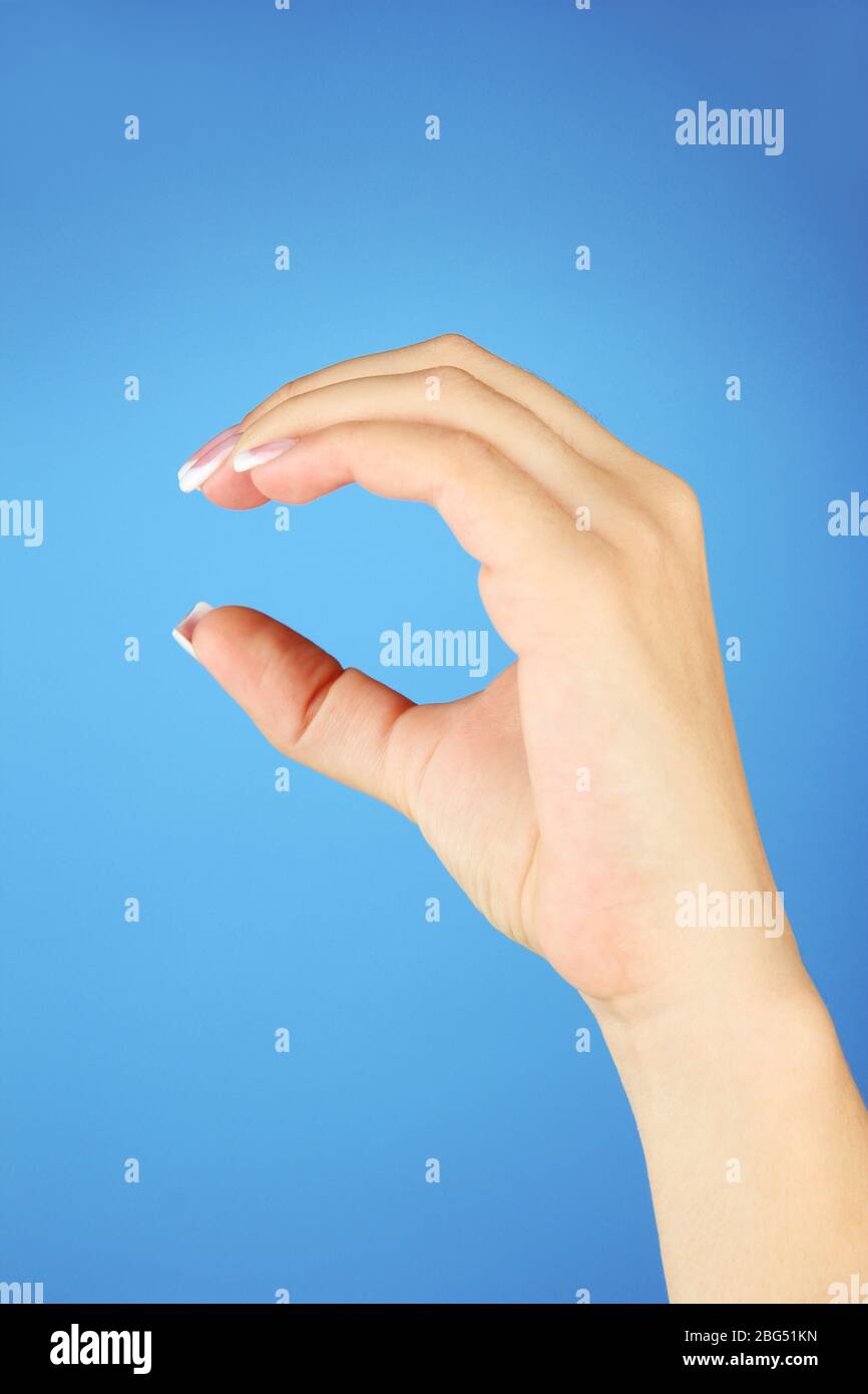 Finger Spelling the Alphabet in American Sign Language (ASL). Letter C ...