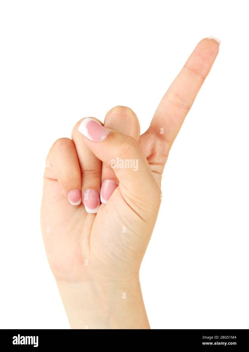 Finger Spelling the Alphabet in American Sign Language (ASL). Letter Z ...