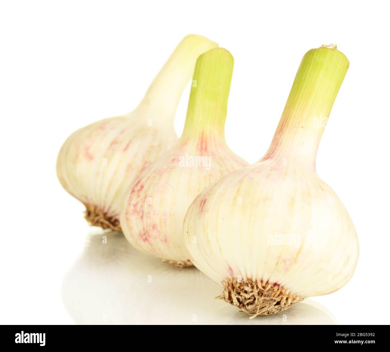 Garlic isolated on white Stock Photo - Alamy