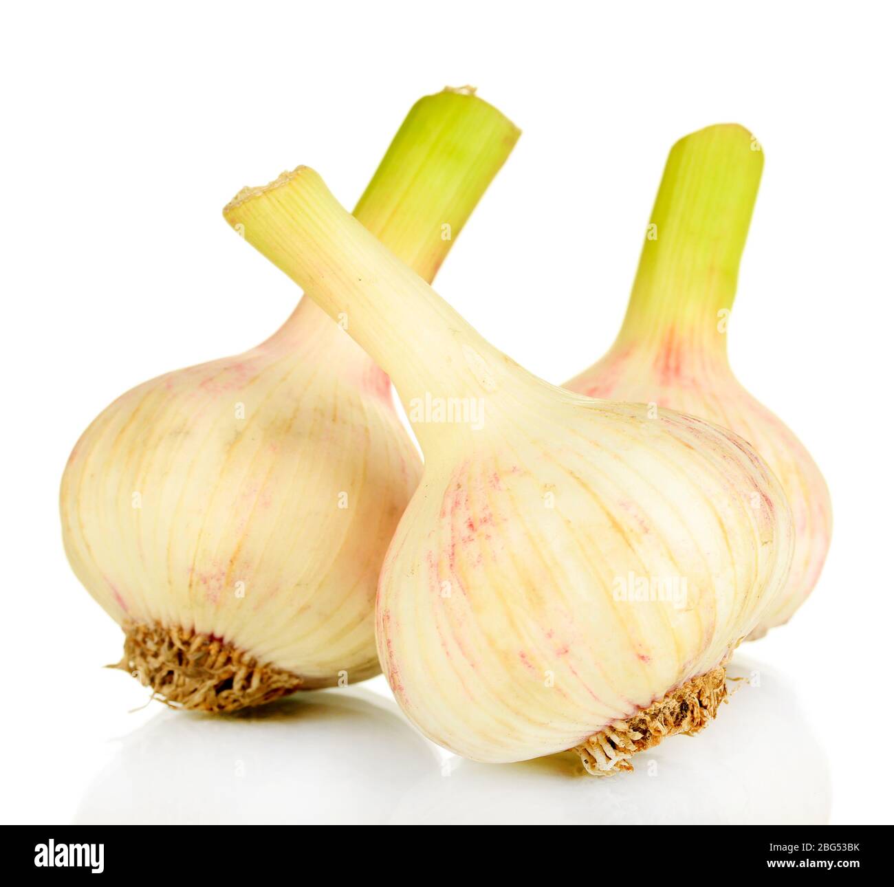 Garlic isolated on white Stock Photo - Alamy