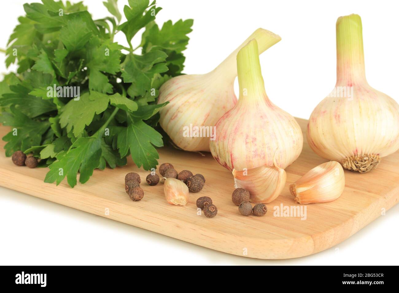 Garlic close up Stock Photo - Alamy