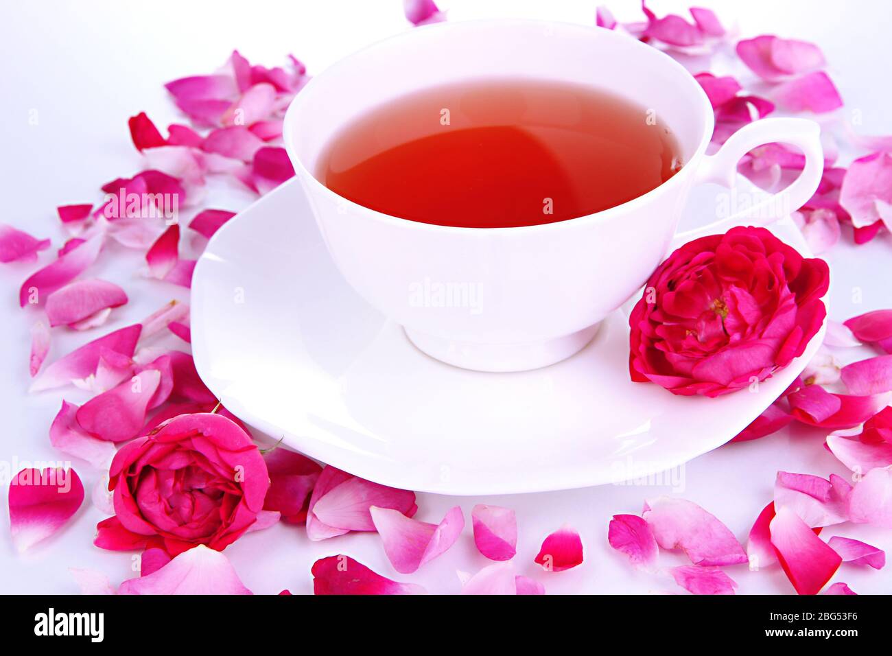 Rose tea close up Stock Photo - Alamy