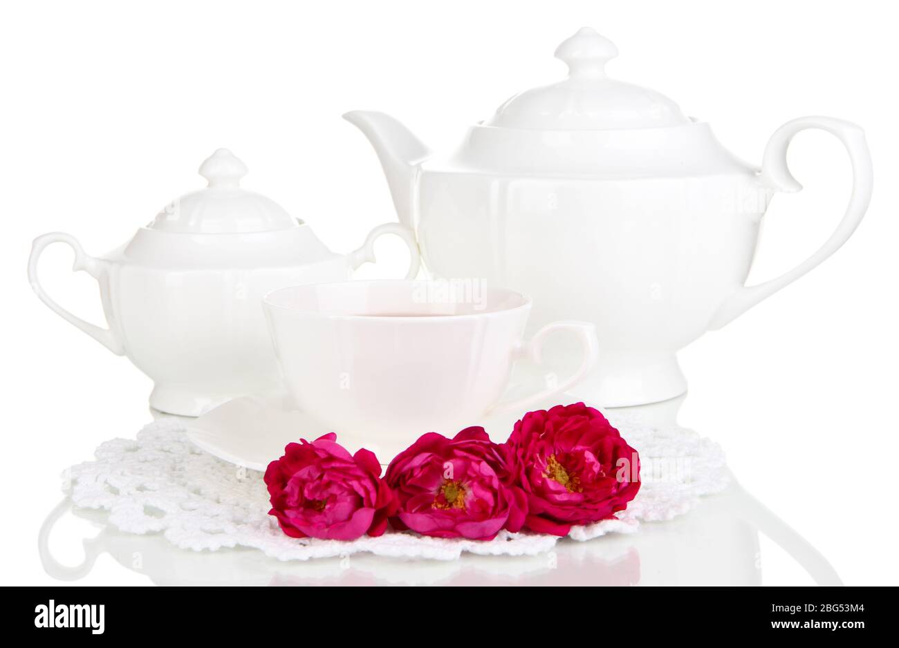 Rose tea isolated on white Stock Photo - Alamy
