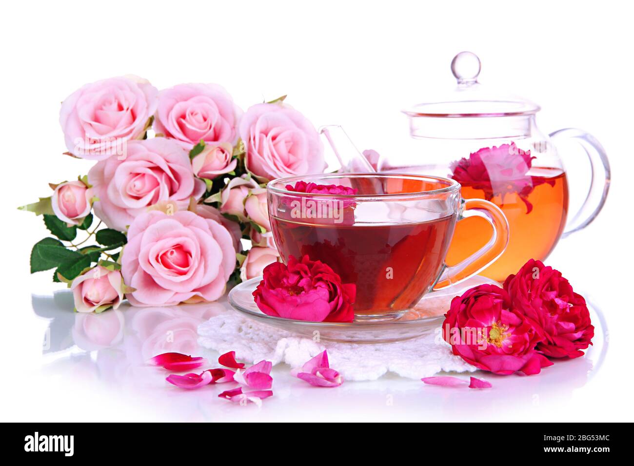 Rose tea close up Stock Photo - Alamy