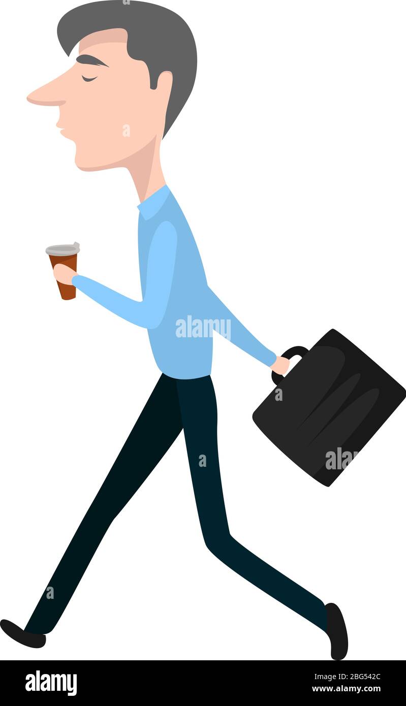 Business man work vector Cut Out Stock Images & Pictures - Alamy