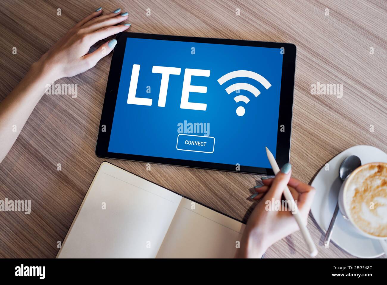 LTE, 4G, 5G Fast wireless internet connection, Telecommunication and ...