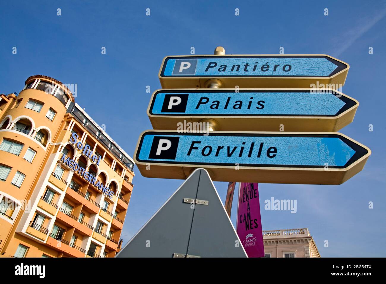 Signs, Vieux Port, City of Cannes, France Stock Photo - Alamy
