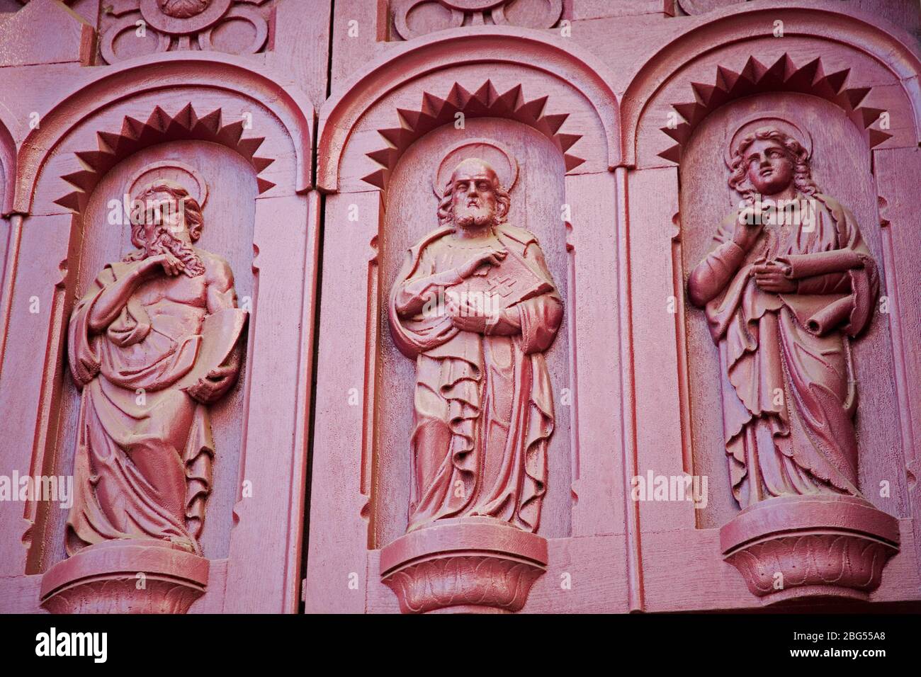 Door detail, Saint Nicolas Church, City of Cannes, France Stock Photo ...