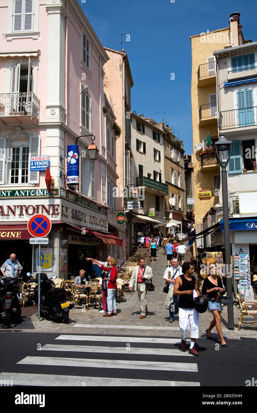 Downtown streets, City of Cannes, France Stock Photo - Alamy