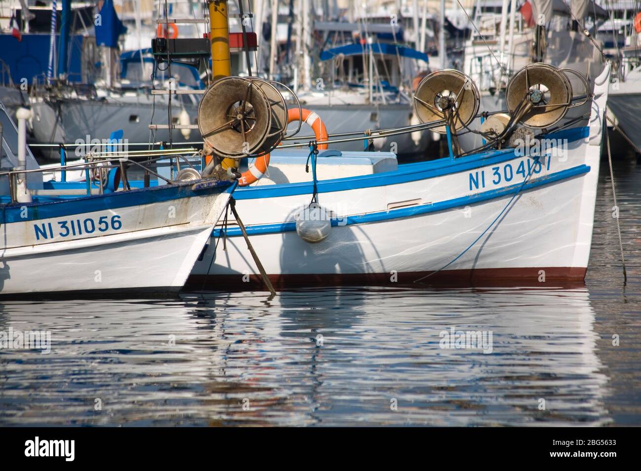 Fishing boats, Vieux Port, City of Cannes, France Stock Photo - Alamy