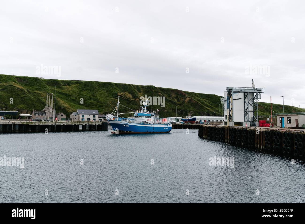 Dartmouth registered crab fishing boat Edward Henry DH100 in the port ...