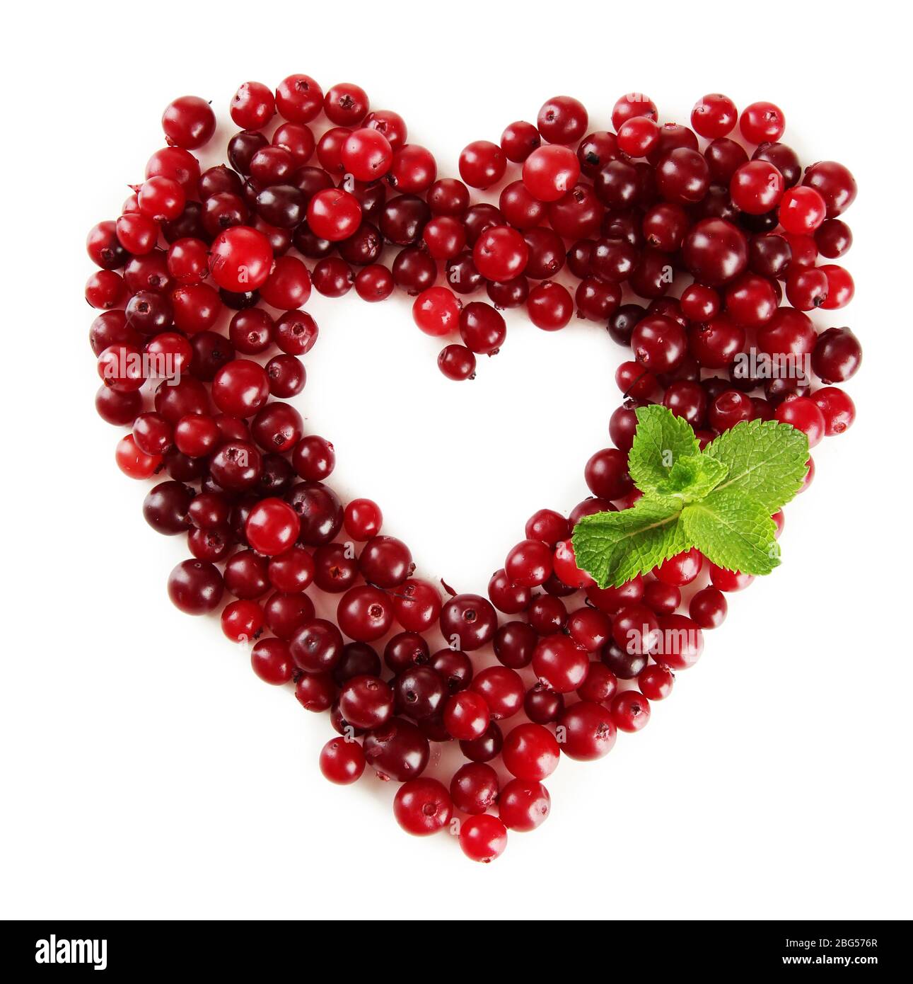 Ripe red cranberries, isolated on white Stock Photo - Alamy