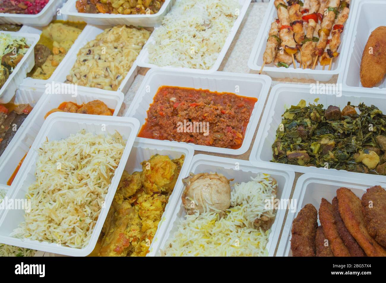 Delivery sets of healthy and delicious food in boxes . A variety of ...