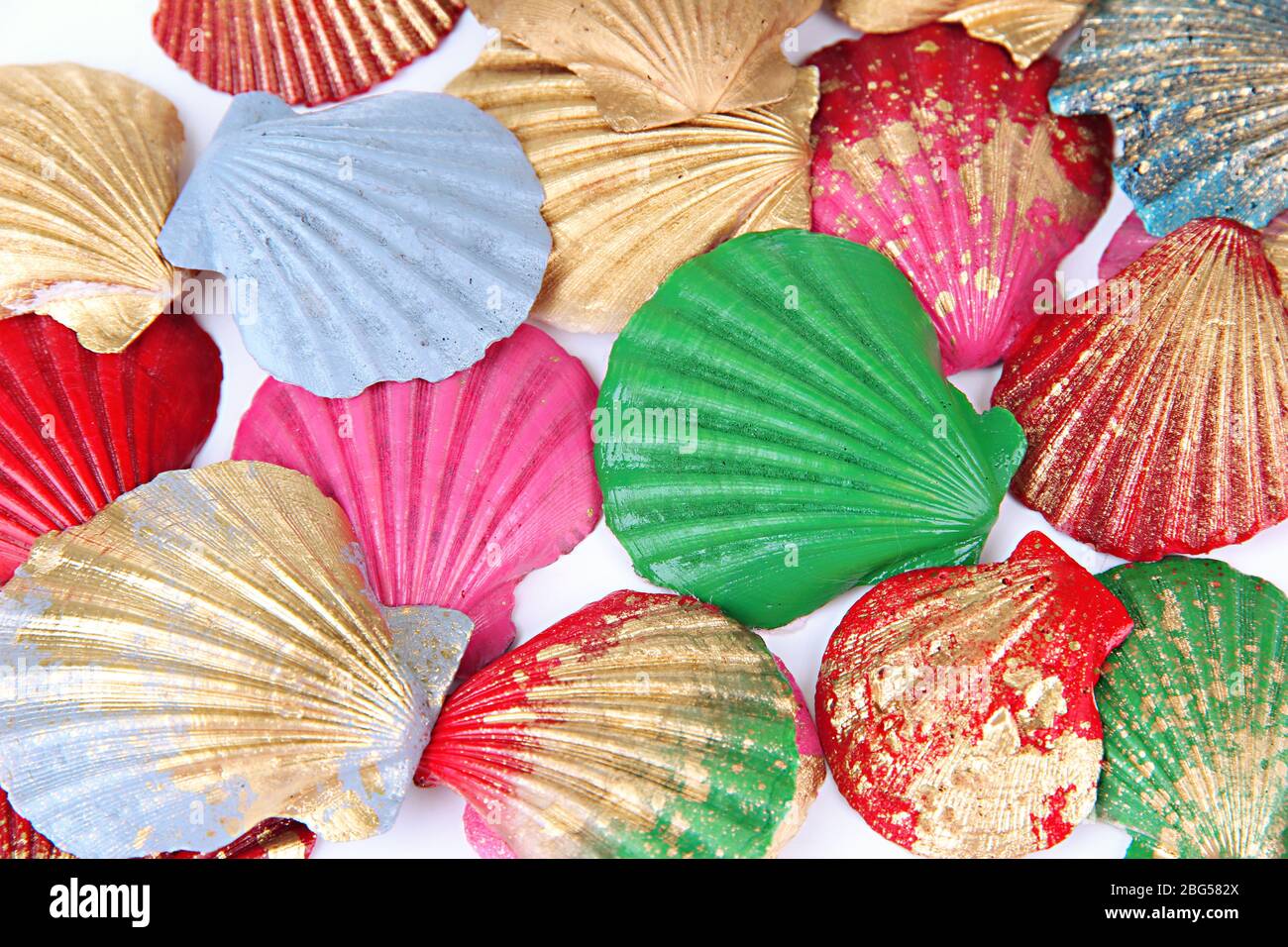 Colorful seashells background Stock Photo - Alamy