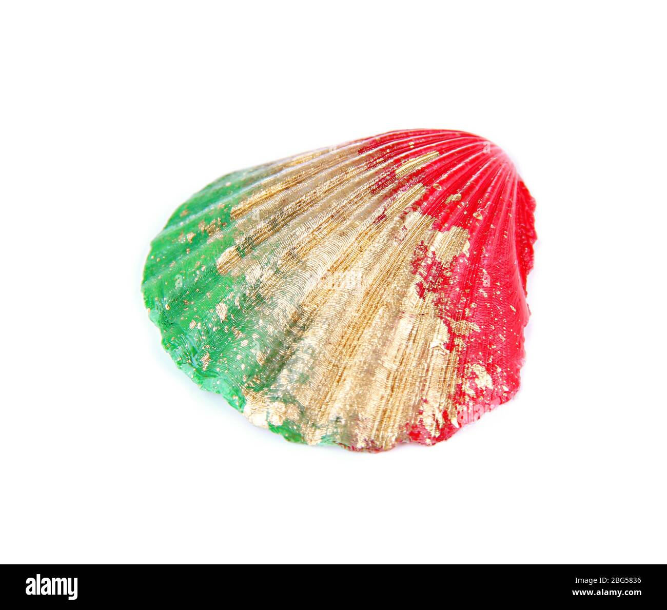 Colorful seashell isolated on white Stock Photo - Alamy