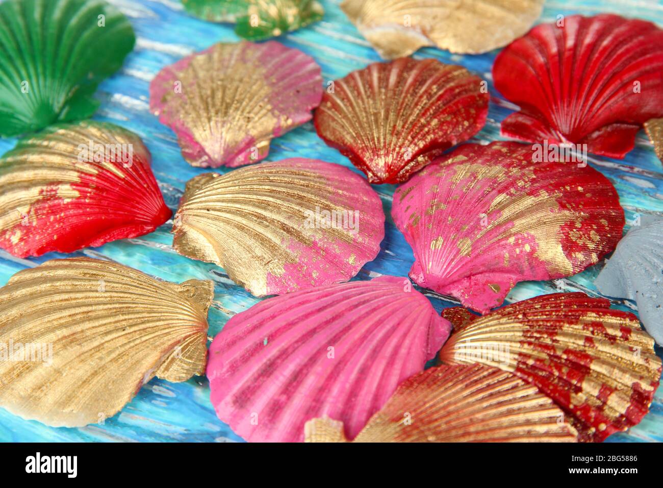 Colorful seashells background Stock Photo - Alamy