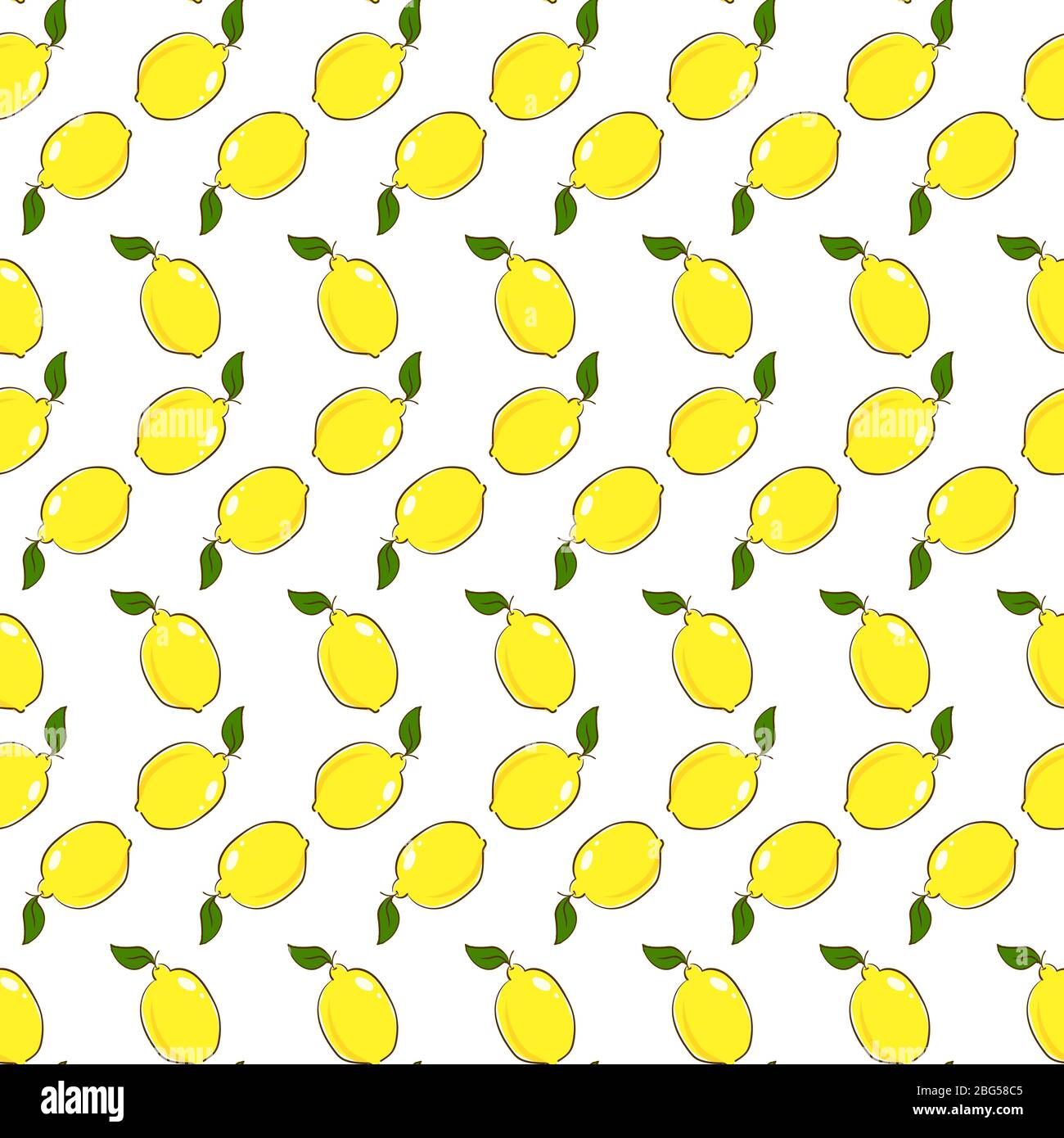 Lemon wallpaper, illustration, vector on white background Stock Vector ...