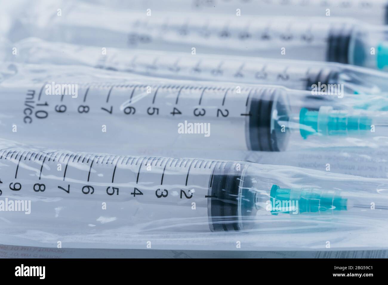 Medicine, Injection, vaccine and disposable syringe isolated, drug ...