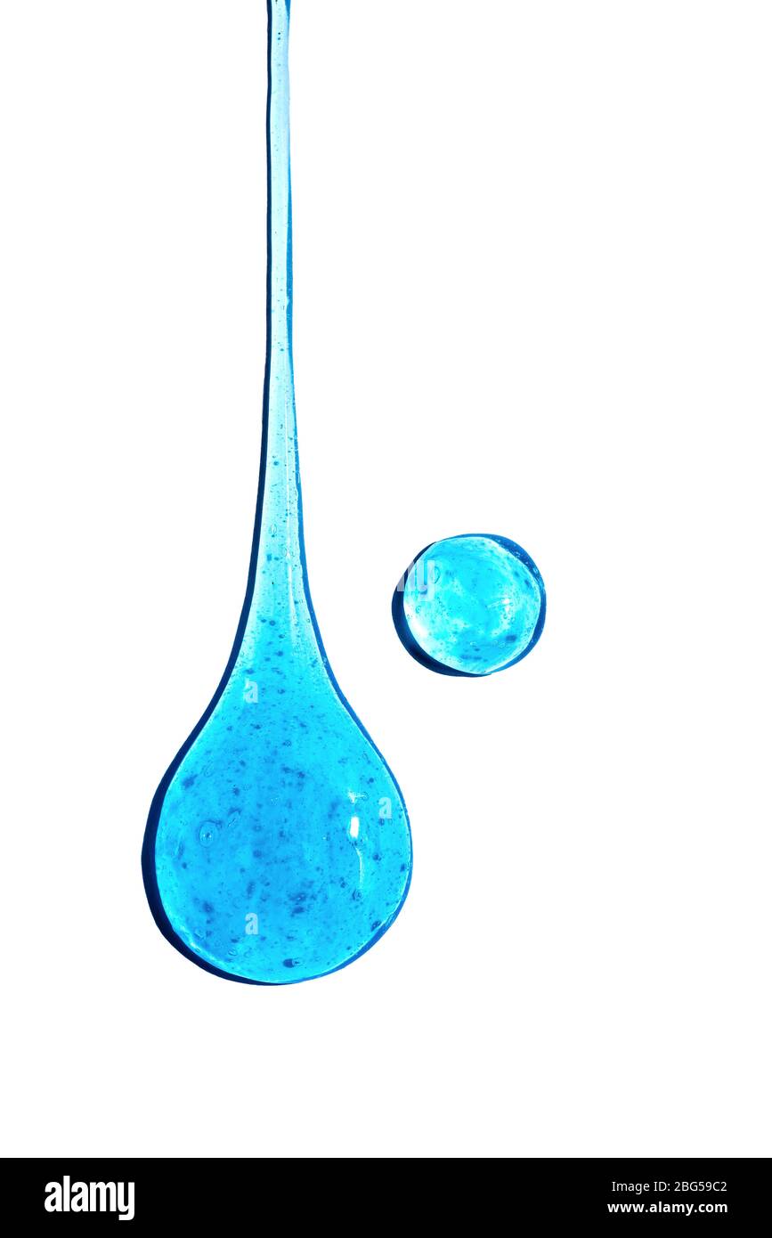 Water texture with bubbles Hyaluronic acid cosmetic gel. Gel texture ...