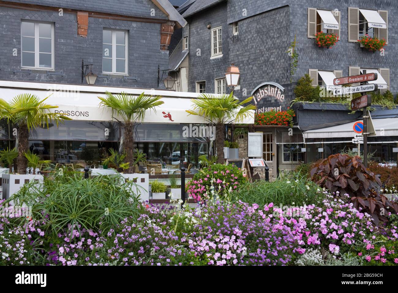 Slate covered building in Honfleur,Normandy,France,Europe Stock Photo ...