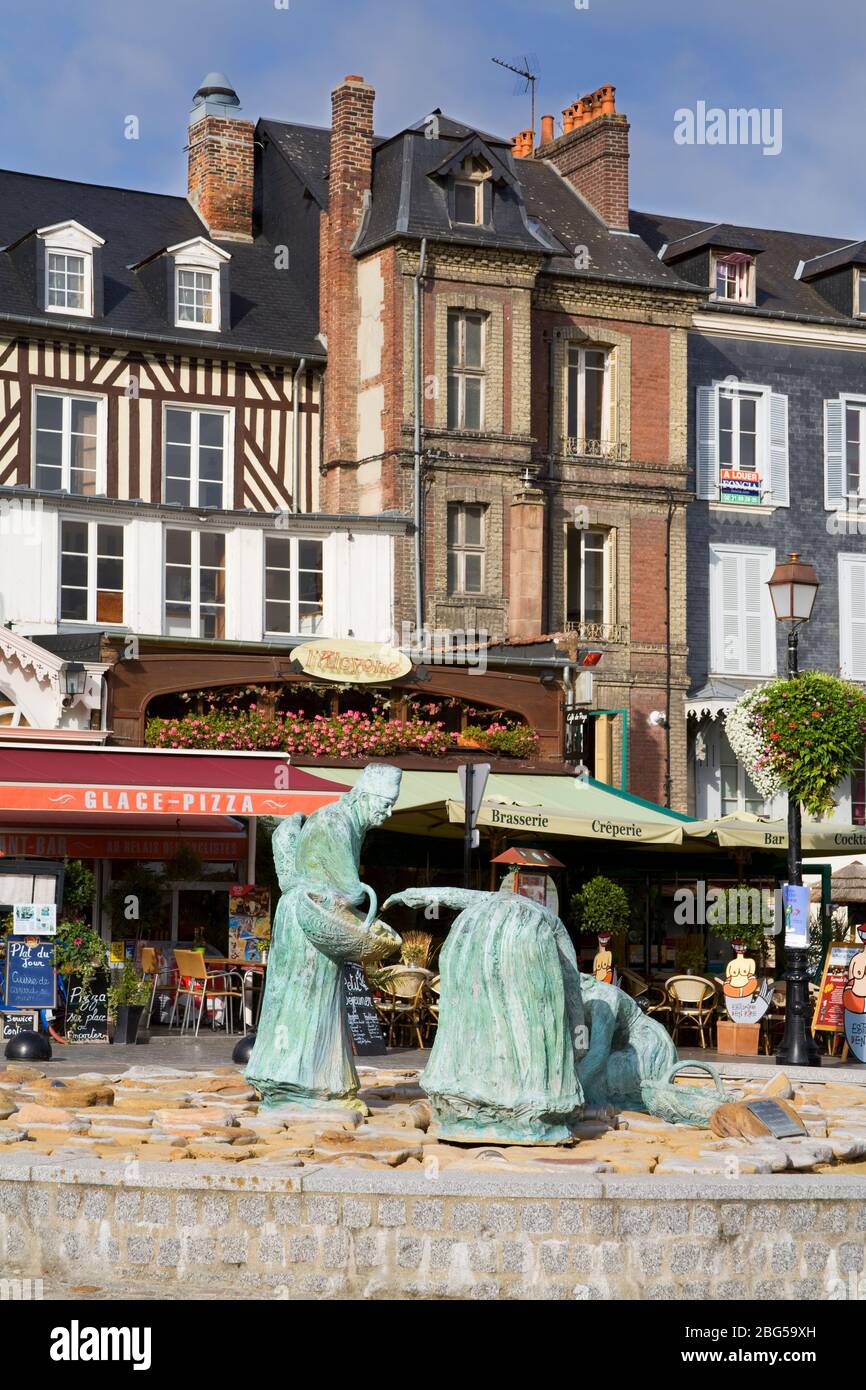Sculpture by Jean Mare de Pas,Honfleur,Normandy,France,Europe Stock ...