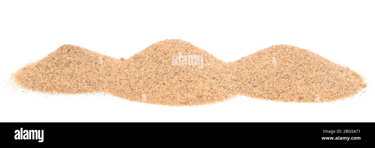 Sand hills isolated on white background Stock Photo - Alamy