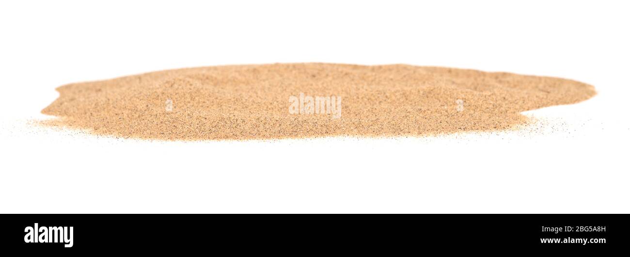 Sand isolated on white background Stock Photo - Alamy