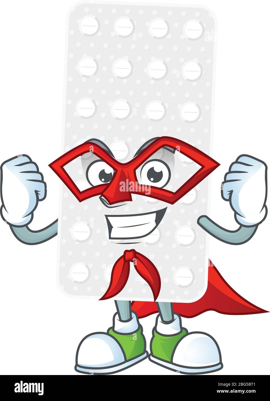 Pills cartoon design concept dressed as Super hero Stock Vector Image ...