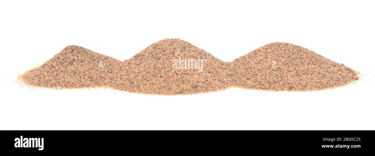 Sand hills isolated on white background Stock Photo - Alamy
