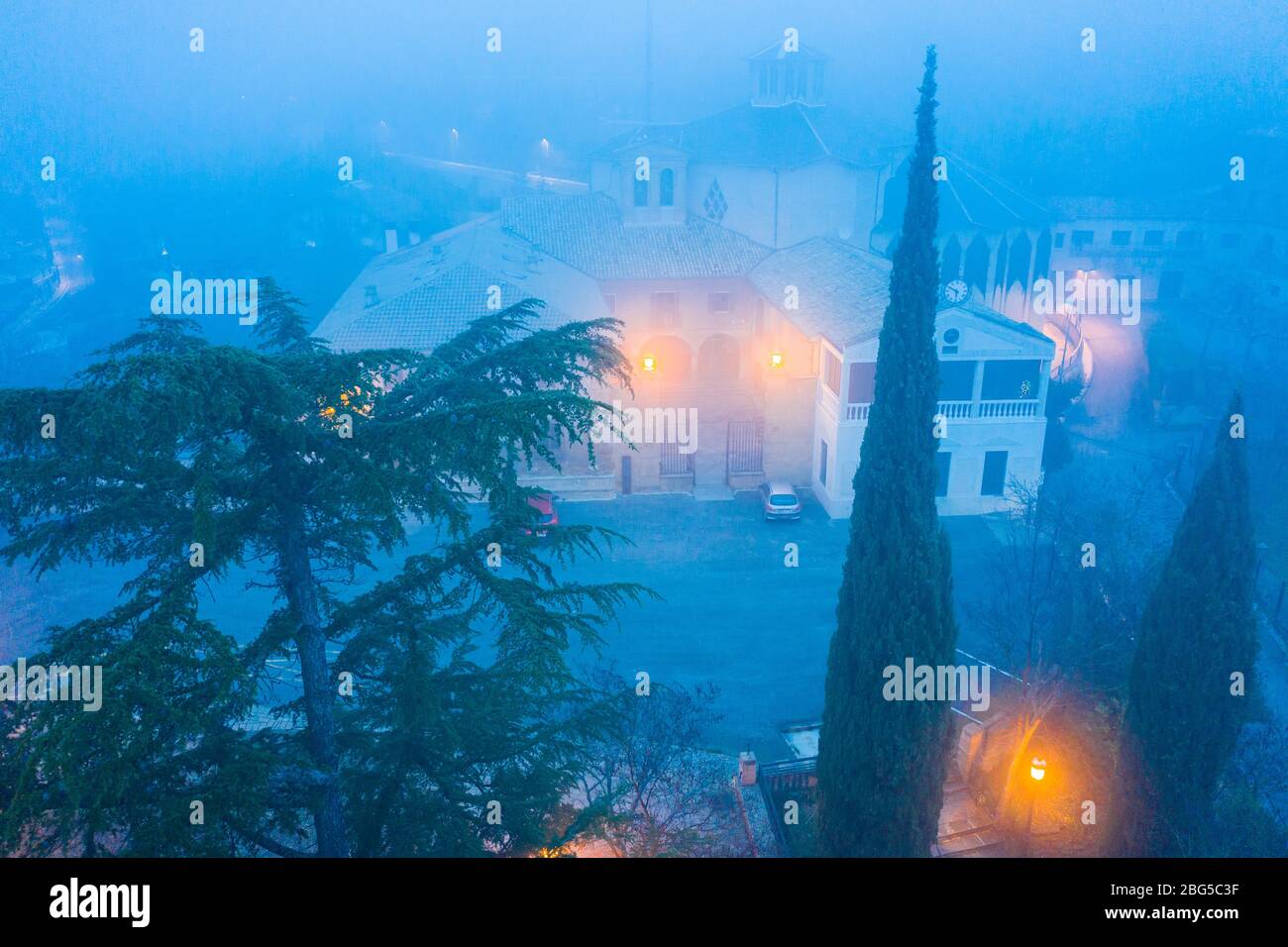 Churches in mist hi-res stock photography and images - Alamy