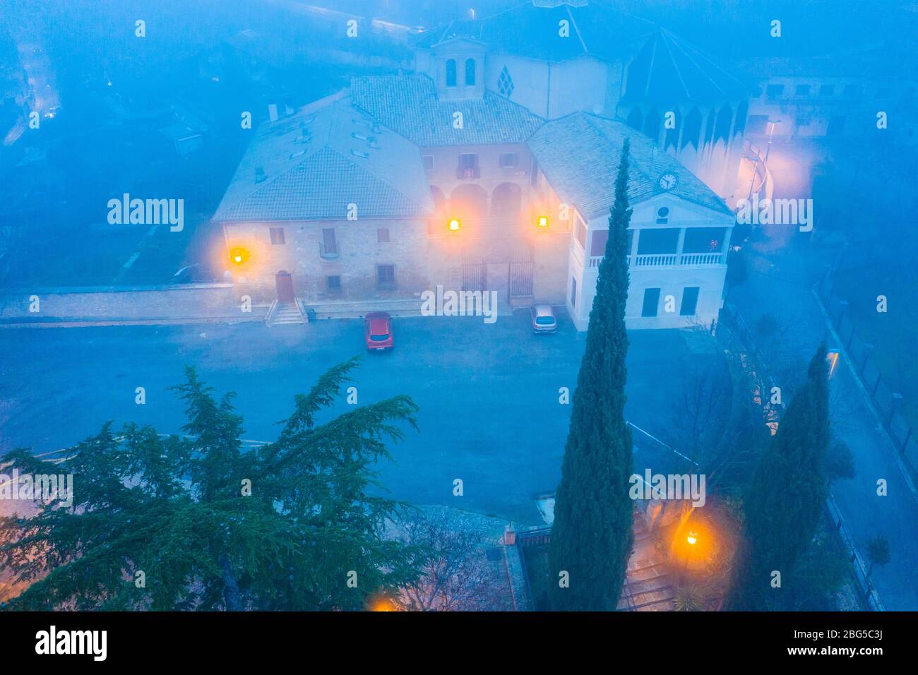 Churches in mist hi-res stock photography and images - Alamy