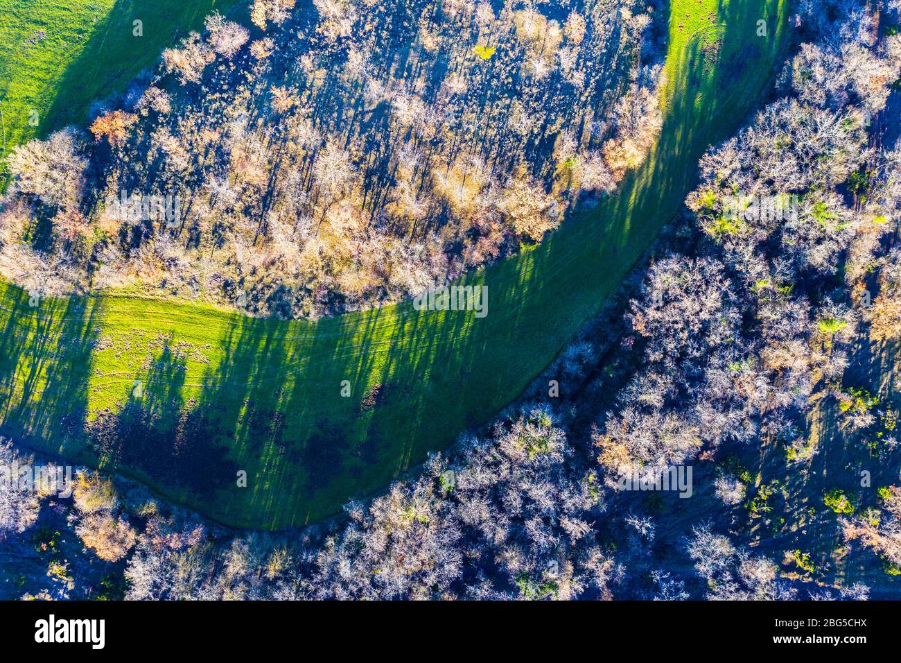 Aerial landscape view forests countryside hi-res stock photography and ...