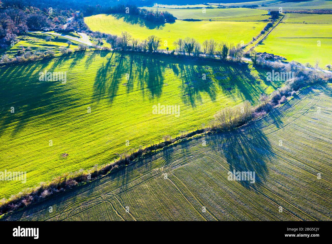 Agricultural landscape aerial hi-res stock photography and images - Alamy