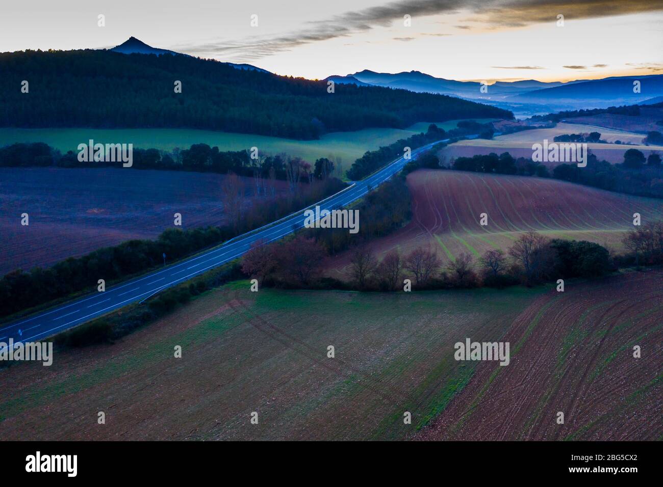 Aerial view rural area hi-res stock photography and images - Alamy