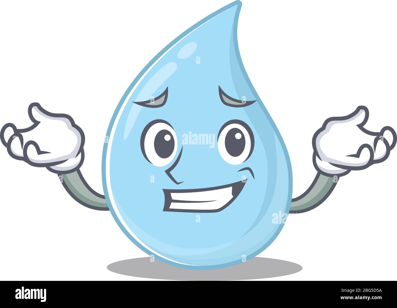 A picture of grinning raindrop cartoon design concept Stock Vector ...
