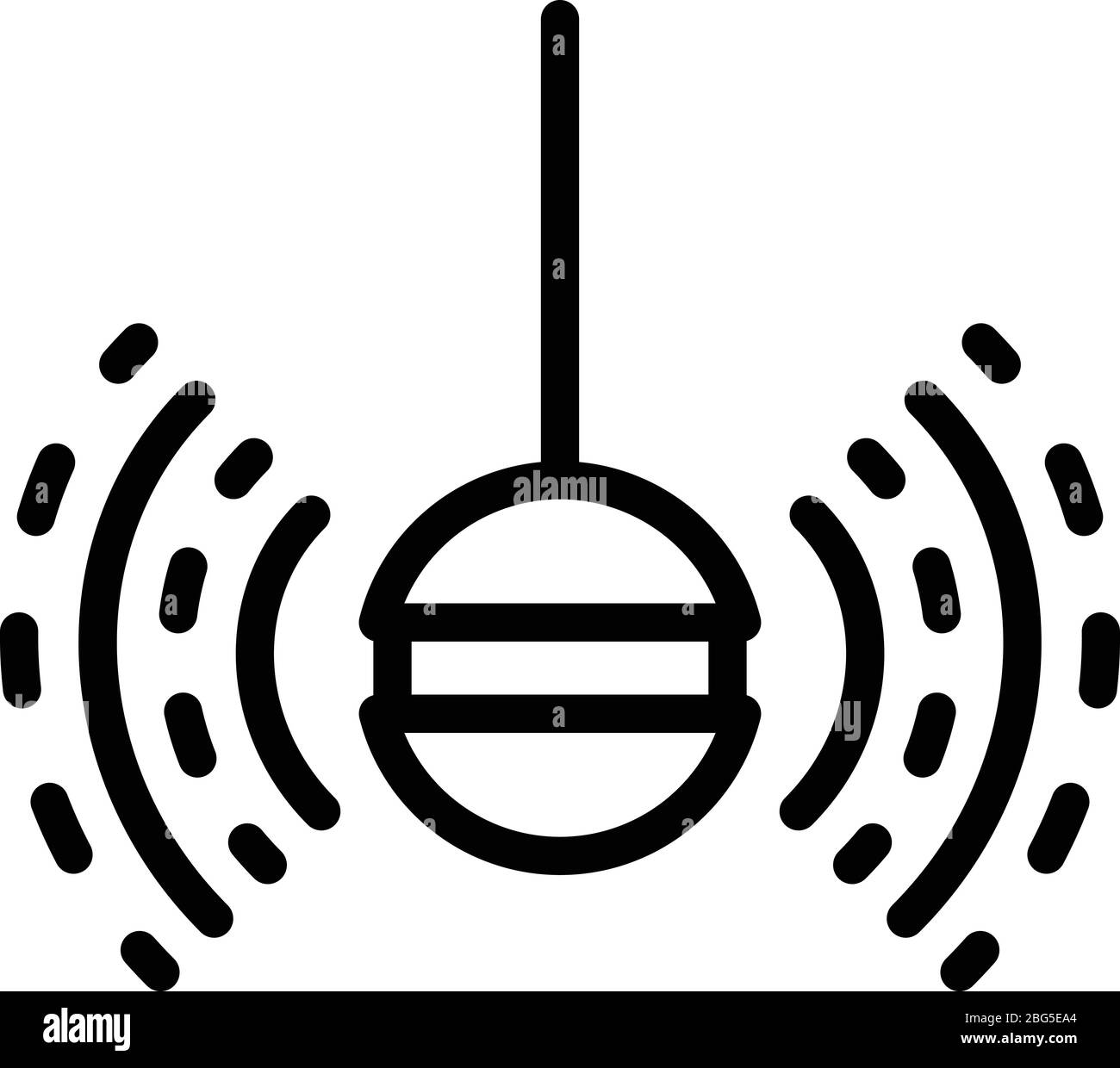 Fish finder sonar icon, outline style Stock Vector Image & Art - Alamy