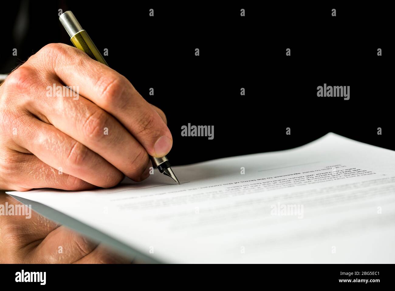 Politician Signing Document High Resolution Stock Photography and ...