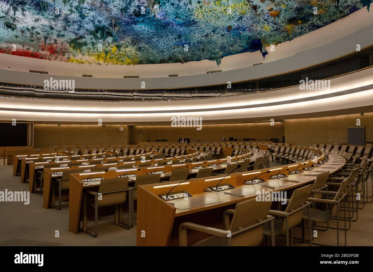Human Rights and Alliance of Civilization Chamber with ceiling ...