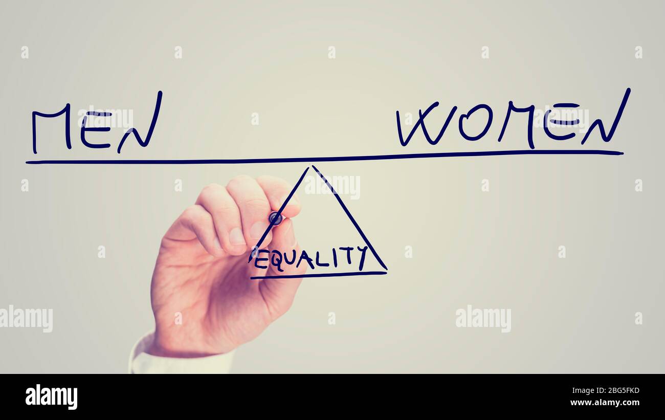 Equality between men and women, a conceptual image of the status of ...