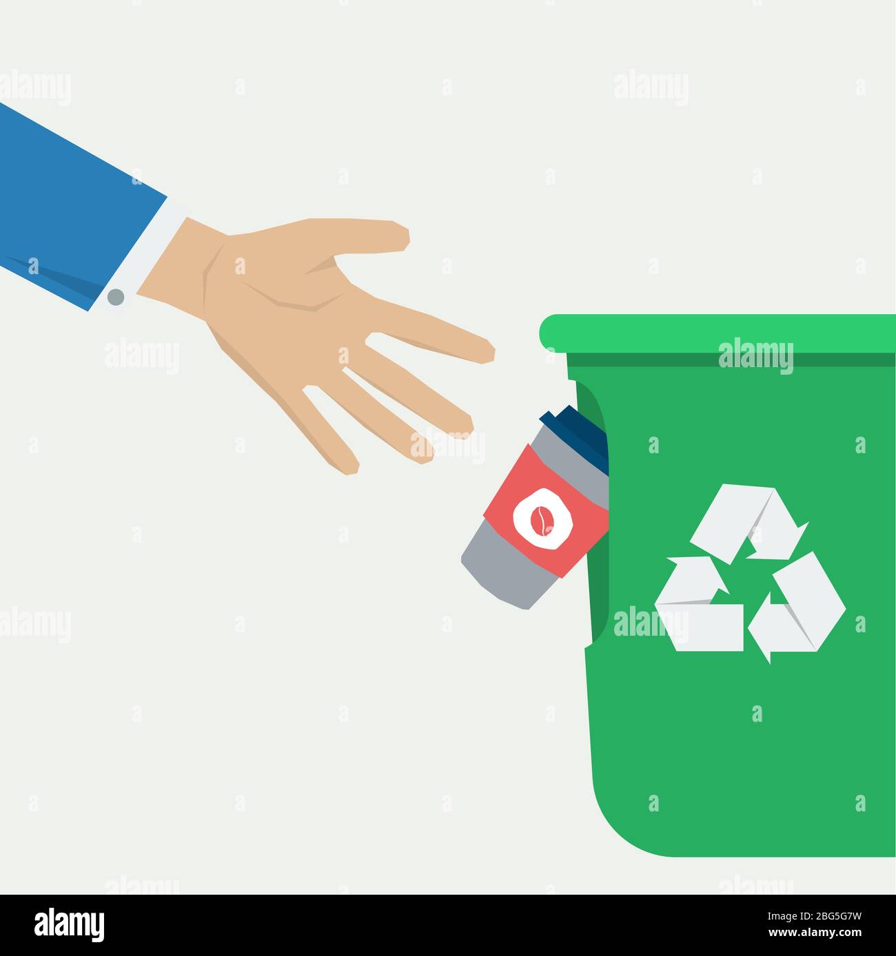 Cup recycling Stock Vector Images - Alamy