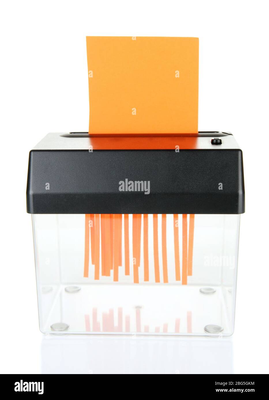 Paper shredder machine, isolated on white Stock Photo - Alamy