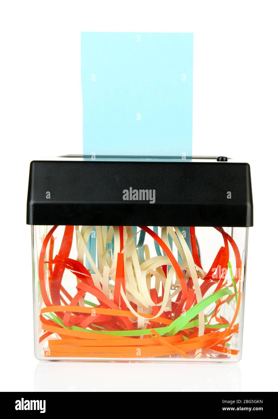 Paper shredder machine, isolated on white Stock Photo - Alamy